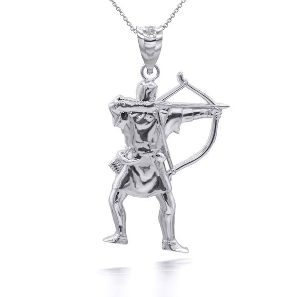 Element Shine | Jewelry | 925 Sterling Silver Archer Bow And Arrow ...